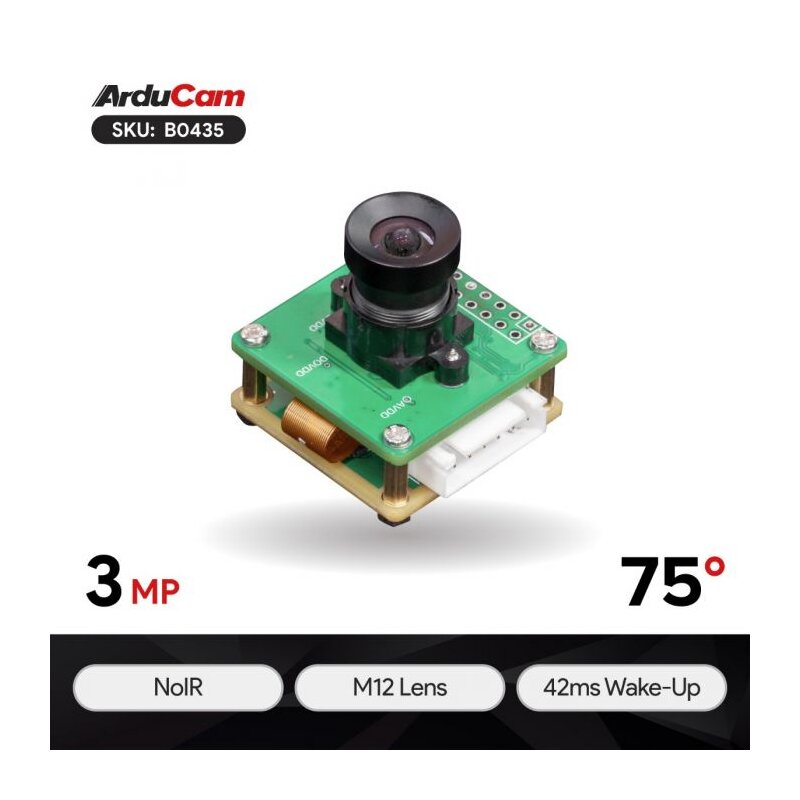 ArduCam Mega B0435 3MP Color Cam (NoIR) | MYBOTSHOP.ES, € 36,95